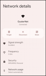 Does the Android WiFi “Settings” Show Network Speed?