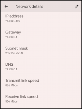 Does the Android WiFi “Settings” Show Network Speed?