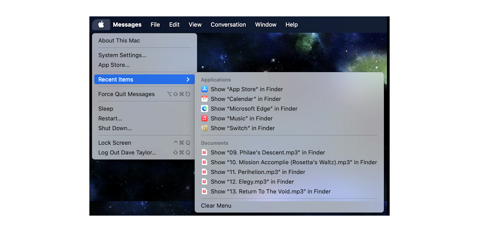 How Can I Hide Recent Apps and Docs on my Mac System? - Ask Dave Taylor