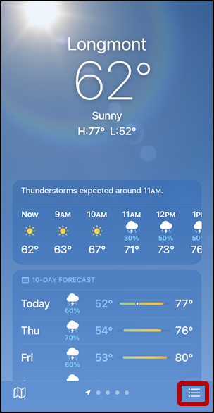 How to Enable Weather Alerts on your Apple iPhone