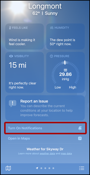 How to Enable Weather Alerts on your Apple iPhone