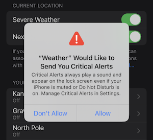 How to Enable Weather Alerts on your Apple iPhone