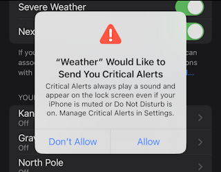 How to Enable Weather Alerts on your Apple iPhone