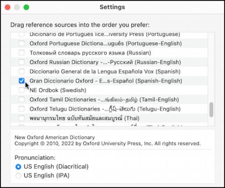 How to Add New Language Dictionaries to the MacOS “Dictionary” App