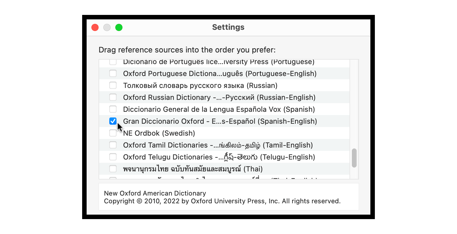 How to Add New Language Dictionaries to the MacOS "Dictionary" App ...