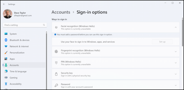 Use Facial Recognition to Log In To Your Windows PC
