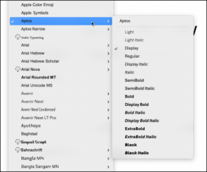 How to Change the Default Font in Office to “Aptos”