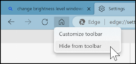 Get Rid of Excess Buttons on Microsoft Edge Toolbar