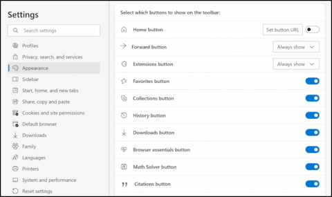 Get Rid of Excess Buttons on Microsoft Edge Toolbar