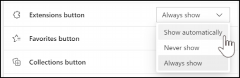 Get Rid of Excess Buttons on Microsoft Edge Toolbar