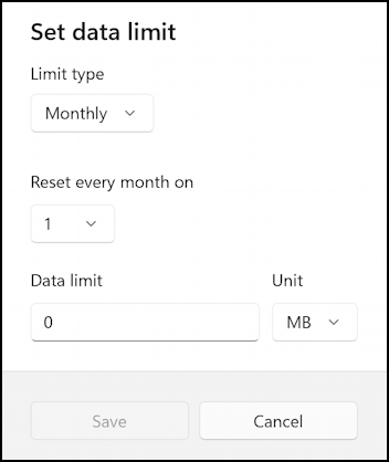 How to Add a Data Bandwidth Limit to your Windows Laptop