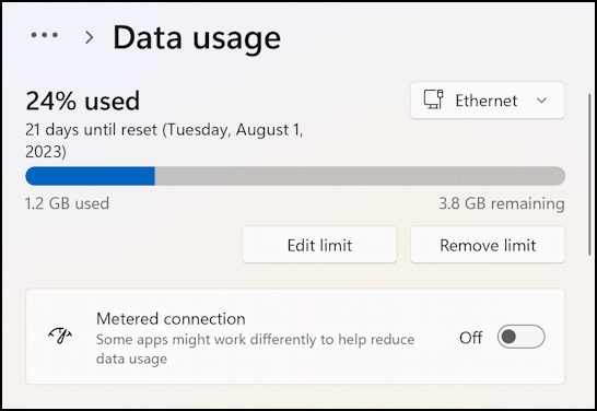 How to Add a Data Bandwidth Limit to your Windows Laptop