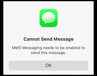 How to Fix “Cannot Send Message: Enable MMS” on a Mac