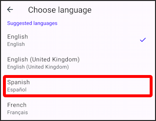 How to Change Android App Language to Spanish?