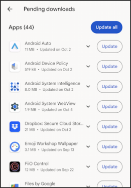 What do the Tiny Dots Mean on my Android App Icons?