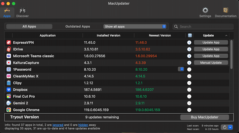 How Can I Most Easily Update All My MacOS Apps?