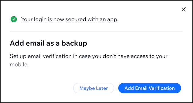 How to Add 2-Step Authentication to your WIX Account