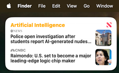 Add a Topical Apple News Widget to your Mac Desktop