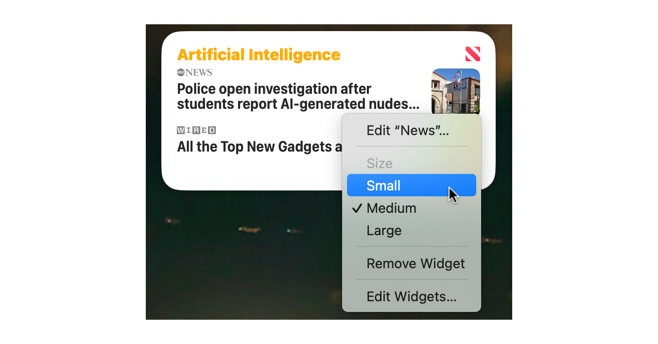 Add a Topical Apple News Widget to your Mac Desktop - Ask Dave Taylor