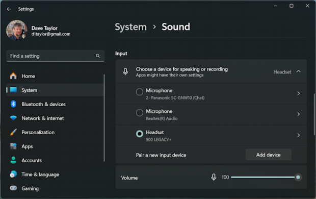 Change Sound Output from Speakers to Headphones in Win11?