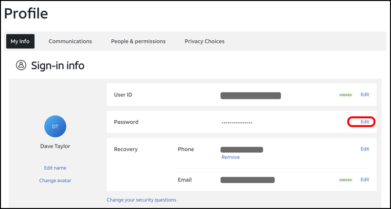 How Do I Change My ATT.com AT&T Account Password?