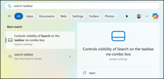 Restore the Search Box on the Windows 11 Taskbar