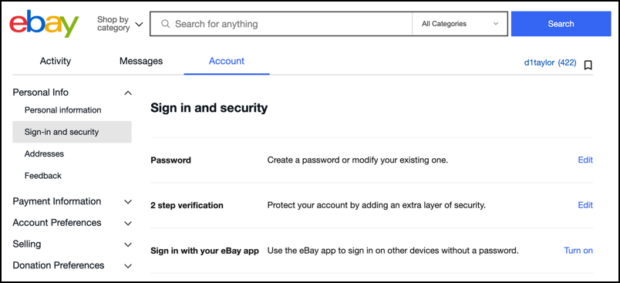 How Can I Enable 2-Factor Authentication for my eBay Account?