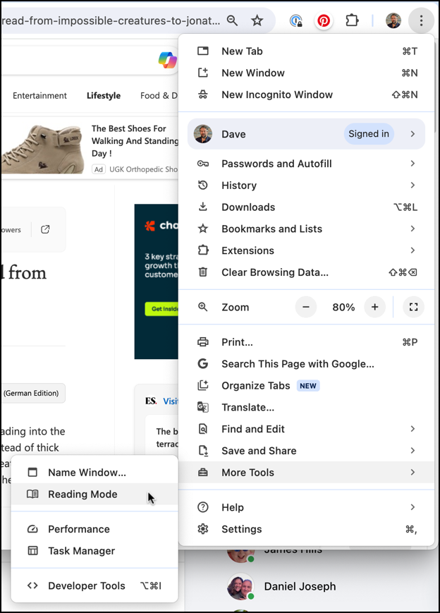 Get Started with the New “Reading Mode” in Google Chrome