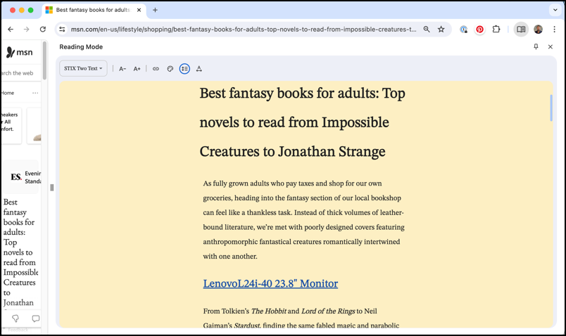 Get Started with the New “Reading Mode” in Google Chrome