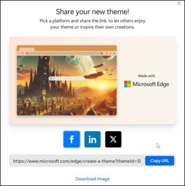 Fun with Microsoft Edge AI Theme & Wallpaper Generator