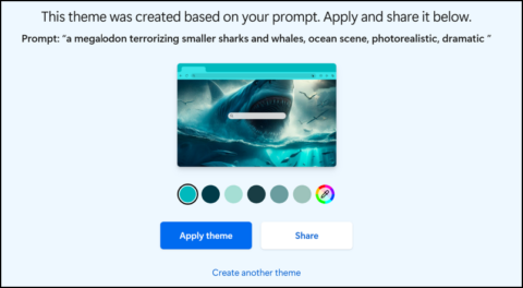 Fun with Microsoft Edge AI Theme & Wallpaper Generator