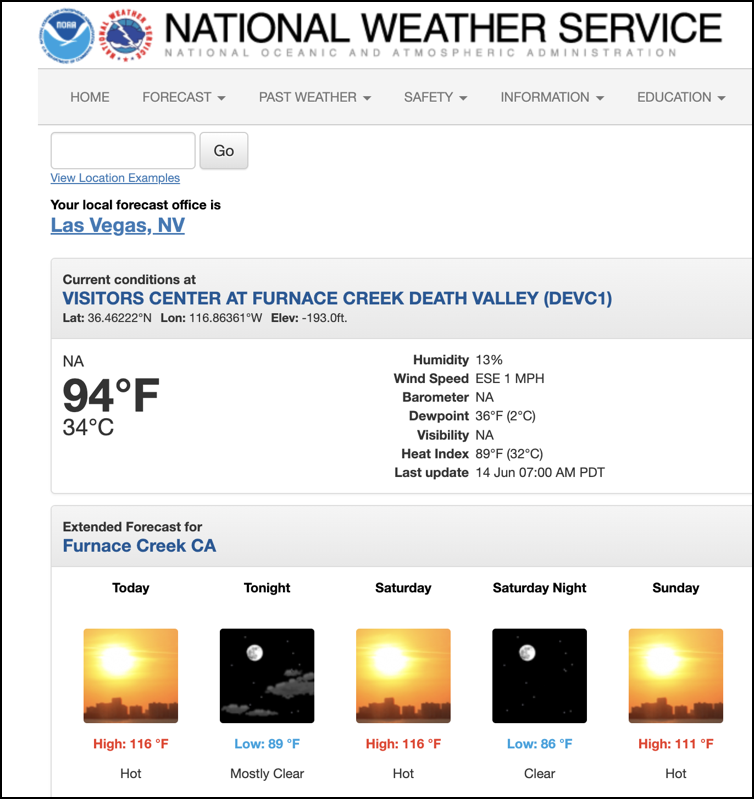 Where Can I Find Historical Weather Information for a Location?