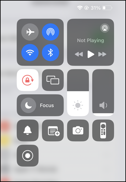 Customize the Control Center on a New Apple iPad?