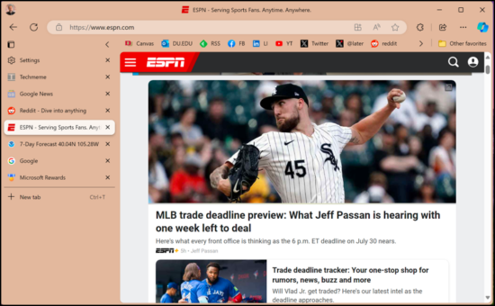 Getting the Most Out of Vertical Tabs in Microsoft Edge