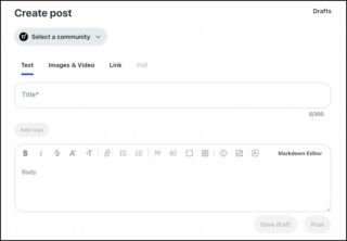 How to Enable & Use the Markdown Editor in Reddit