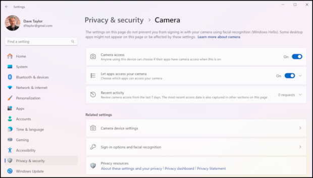 What Apps Have Access to my Windows PC Camera?