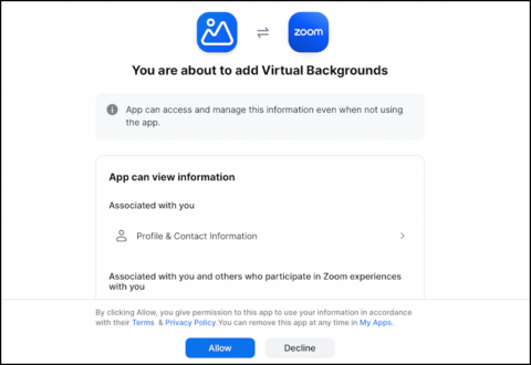 Change Your Zoom Virtual Background from an Image Gallery