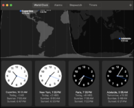 How Can I Set Up Multiple Time Zone Clocks in MacOS?