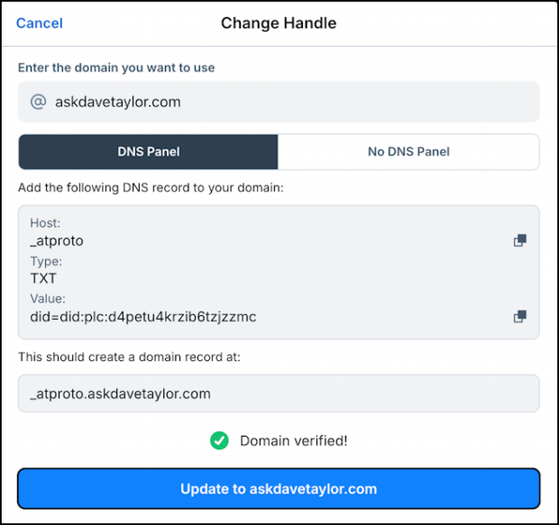 How to Change Your Bluesky Handle to Your Domain Name