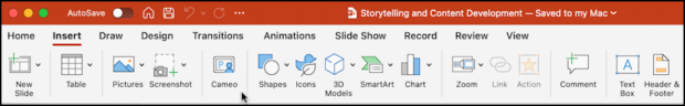 Use Cameo Webcam Recording Feature in Microsoft PowerPoint
