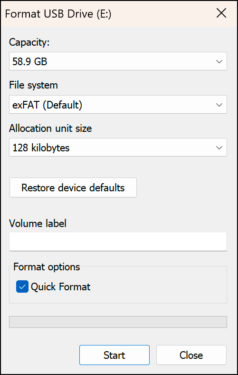 Format USB Flash Drive for Windows Usage?