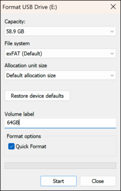 Format USB Flash Drive for Windows Usage?