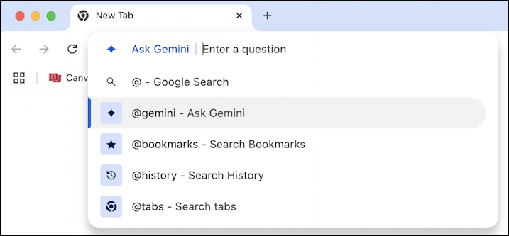 The Easiest Way to Access Gemini? Chrome Actions.