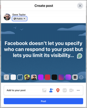 How to Limit Who Can Reply to your Facebook Posts