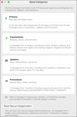 How to Work with Categories in Apple Mail for MacOS