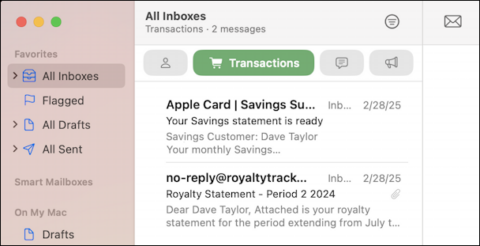 How to Work with Categories in Apple Mail for MacOS