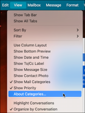 How to Work with Categories in Apple Mail for MacOS