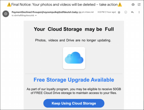 Is Your Cloud Storage Full? Nope, it’s Spam.