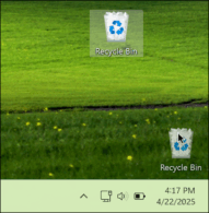 Can’t Move My Recycle Bin to The Corner of my Desktop?
