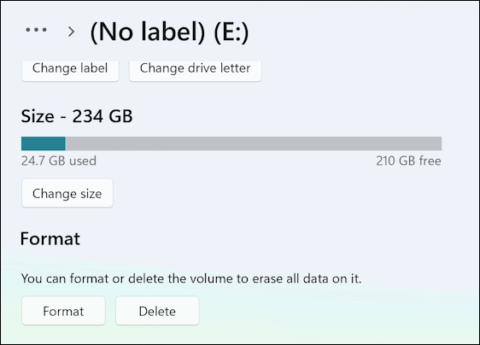Reformat a USB Flash Drive from ExFAT to NTFS in Win11?